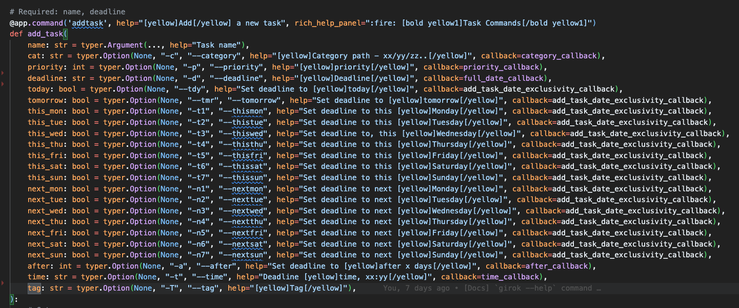 Implement Mutually Exclusive Command Arguments In Typer Using Closure